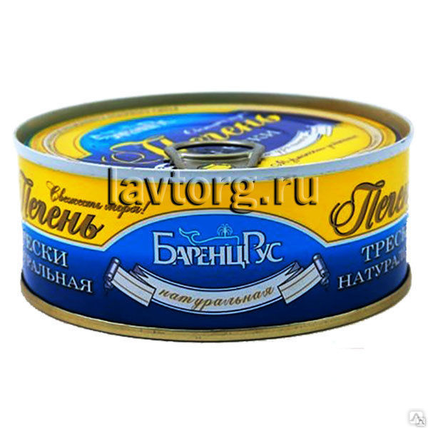 Печень Трески МОРСКАЯ “БаренцРус” в/с, 230 гр., цена в Москве от ...